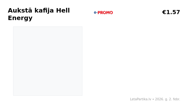 Coffee drink Hell Energy Coffee Latte, 250ml - Lēta Pārtika