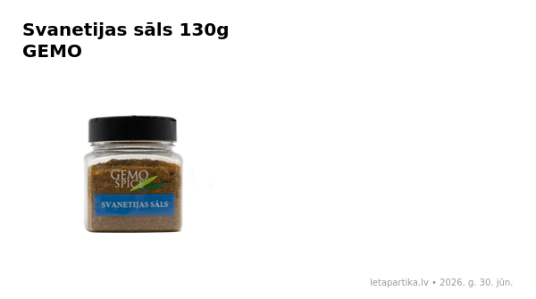 Svanetijas sāls 130g GEMO SPICE M [6] - Lēta Pārtika