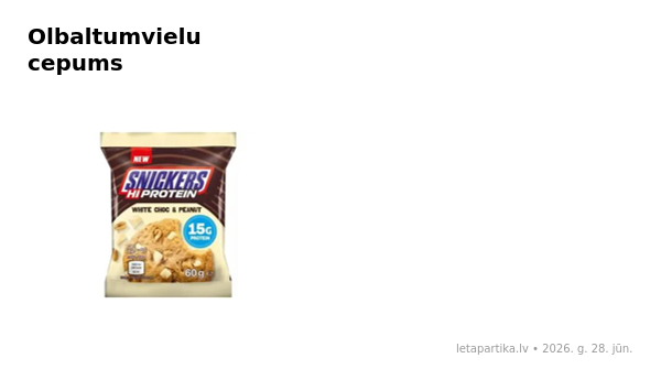 Olbaltumvielu cepums Hi Protein SNICKERS ar balto šokolādi 60g - Lēta ...